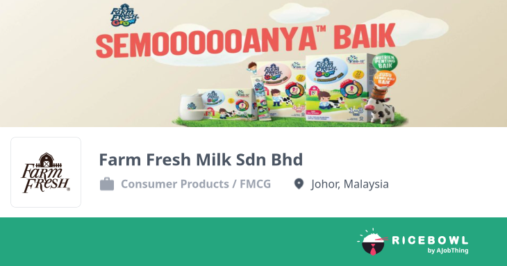 Farm Fresh Milk Sdn Bhd Job Vacancies Mar 2026 | Ricebowl.my