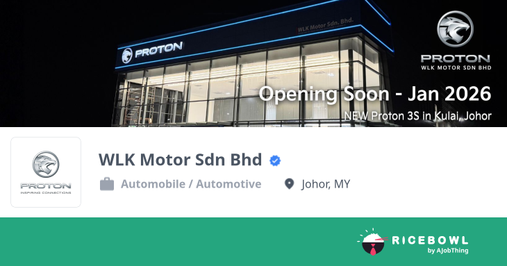 WLK Motor Sdn Bhd Job Vacancies Dec 2025 | Ricebowl.my