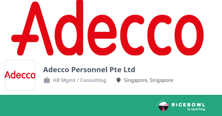 Adecco Personnel Pte Ltd Job Vacancies May 2026 | Ricebowl.my