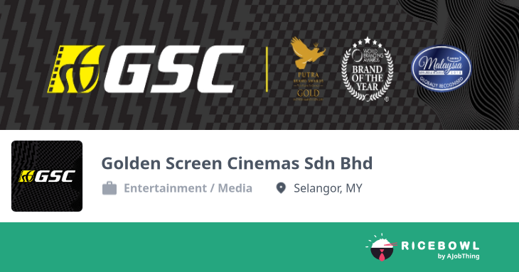 Golden Screen Cinemas Sdn Bhd Job Vacancies Jun 2026 | Ricebowl.my