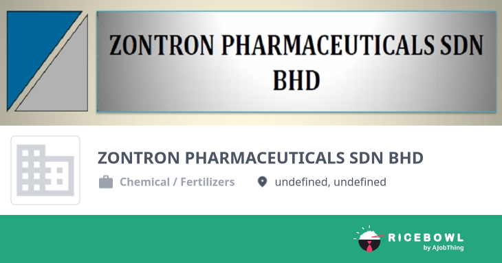 Working at ZONTRON PHARMACEUTICALS SDN BHD - Company Profile ...