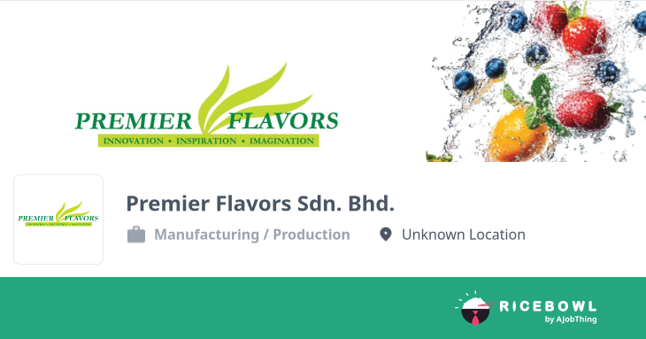 Working at Premier Flavors Sdn. Bhd. - Company Profile & Information ...