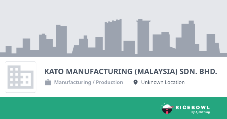 Working at KATO MANUFACTURING (MALAYSIA) SDN. BHD. - Company Profile ...