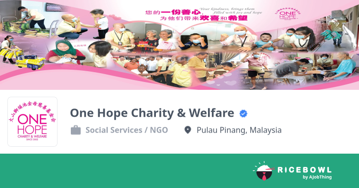 Working at One Hope Charity & Welfare - Company Profile & Information ...