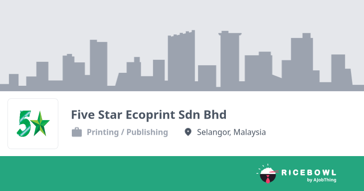 Five Star Ecoprint Sdn Bhd Salaries - Average Pay in Mar