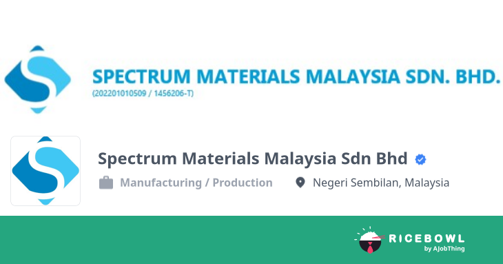 Working at Spectrum Materials Malaysia Sdn Bhd - Company Profile ...