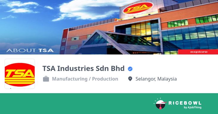 Working at TSA Industries Sdn Bhd - Company Profile & Information ...