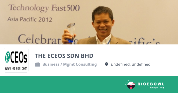 Working at THE ECEOS SDN BHD - Company Profile & Information - Ricebowl.my