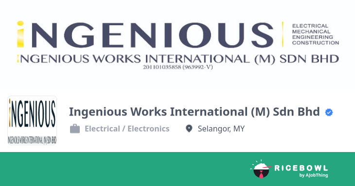 Working at Ingenious Works International (M) Sdn Bhd - Company Profile ...