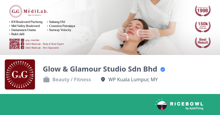 Working at Glow & Glamour Studio Sdn Bhd - Company Profile ...