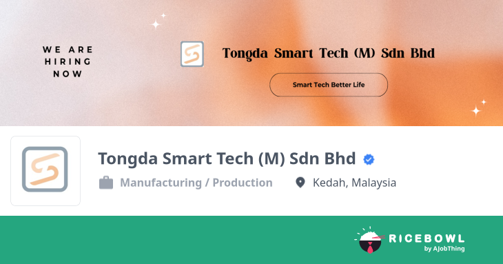 Working at Tongda Smart Tech (M) Sdn Bhd - Company Profile ...