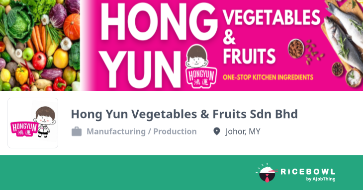 Walk-In Interview at Hong Yun Vegetables & Fruits Sdn Bhd | Job ...