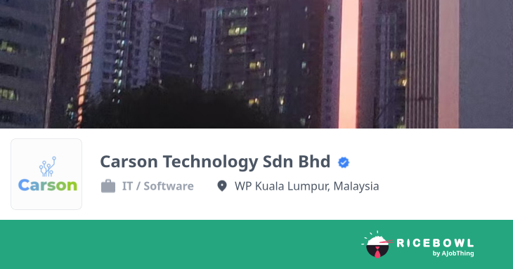 Carson Technology Sdn Bhd 公司简介- 找工作, 找铁饭网