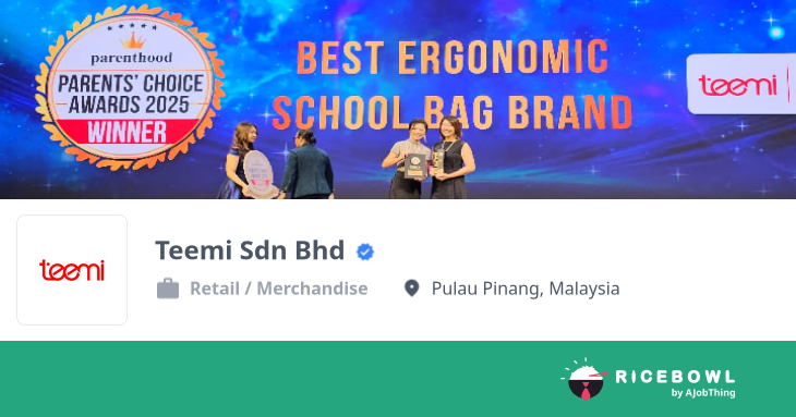 Working at Teemi Sdn Bhd - Company Profile & Information - Ricebowl.my
