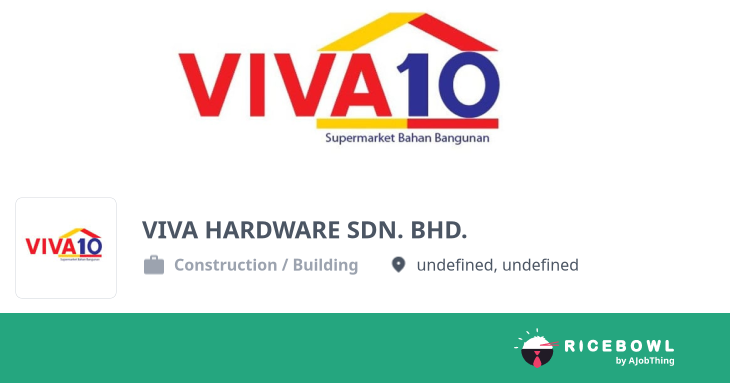 Working at VIVA HARDWARE SDN. BHD. - Company Profile & Information ...